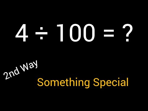 4 Divided by 100 ||4÷ 100||How do you divide 4 by 100 step by step?||Long Division||4/100
