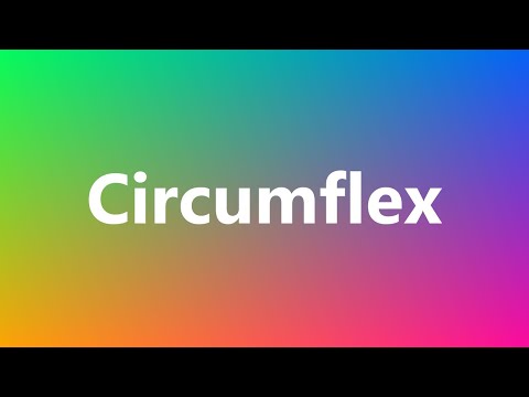 Circumflex - Medical Meaning and Pronunciation