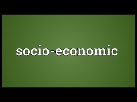 Socio-economic Meaning