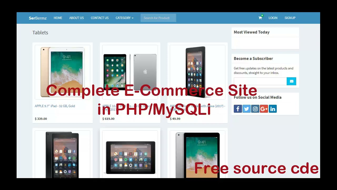 Complete E Commerce Site in PHP/MySQLi With Source Code