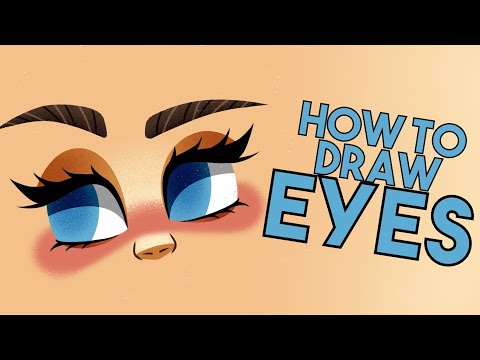 How To Draw Eyes | How To Draw Cartoon Eyes | How To Draw Eyes Step By Step Procreate