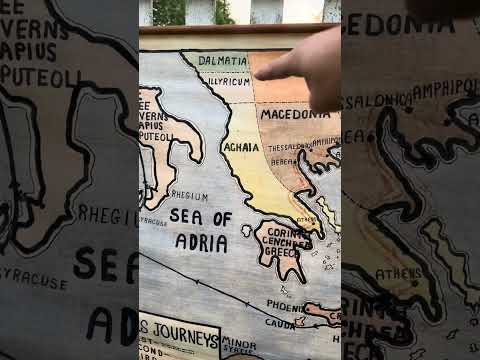 I Just Found Paul's Map - First Second Third Voyage To Rome