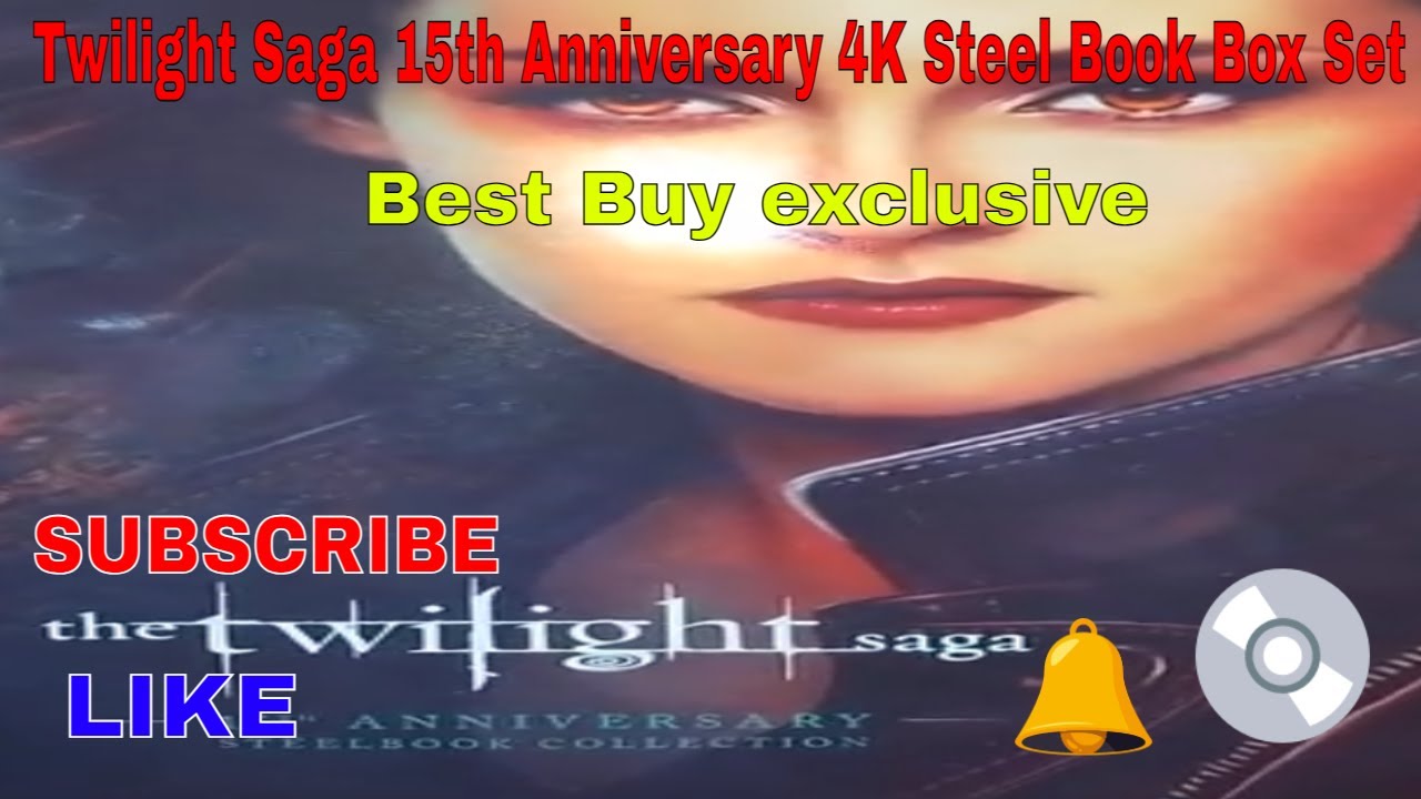 Twilight Saga 15th Anniversary 4K Steel Book Box Set Best Buy exclusive