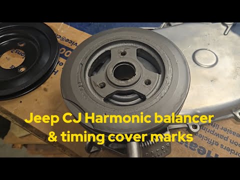 Jeep CJ7 1981 258 Harmonic balancer & timing cover marks