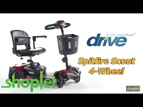 Drive Devilbiss Healthcare Scout Compact Travel Power Scooter 4 Wheel