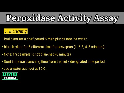 Peroxidase Activity Assay | Testing Peroxidase Activity | Peroxidase Enzyme |
