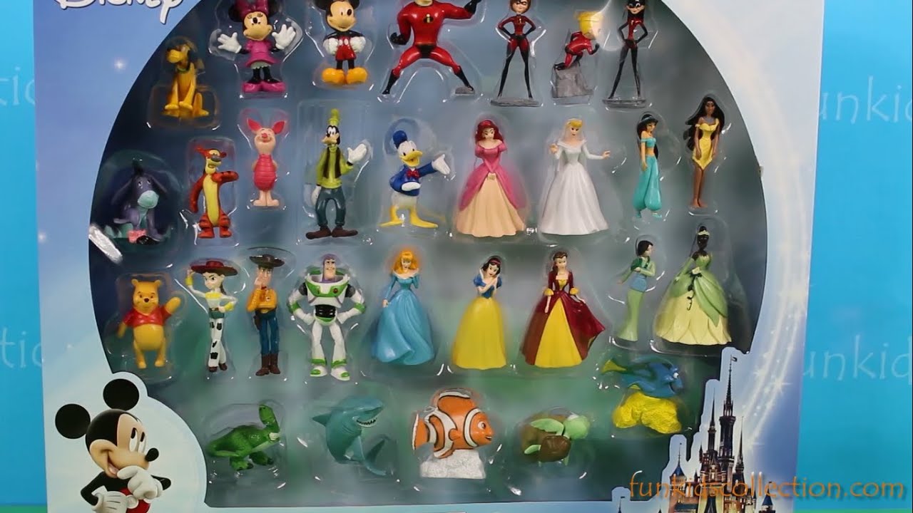 Disney Super Assortment Toy Figure Playset  30 Pieces by Beverly Hills Teddy Bear Company
