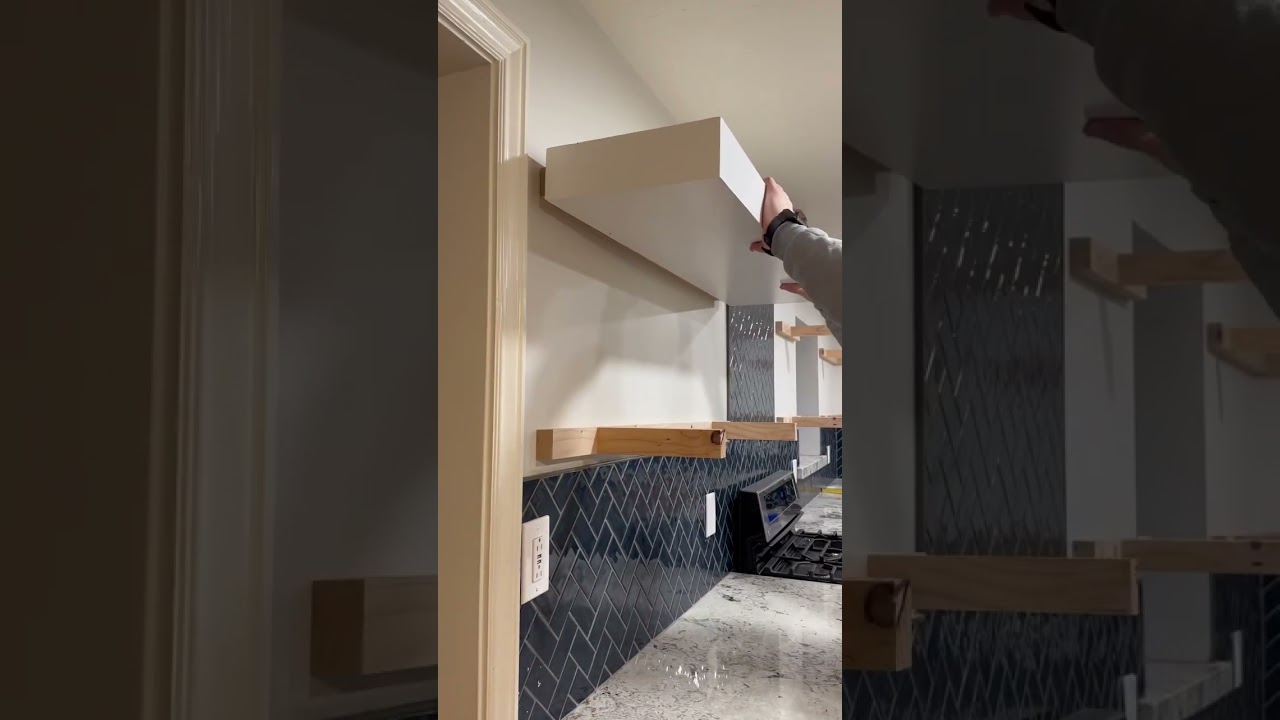 One of many ways to install floating shelves #howto #diy #woodwork #woodworking