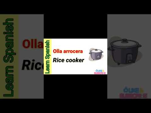 Rice cooker in Spanish language vocabulary