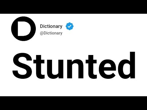 Stunted Meaning In English