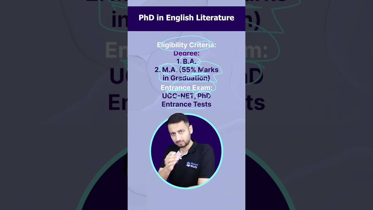 Brief about PhD in English Literature!🤔#shorts