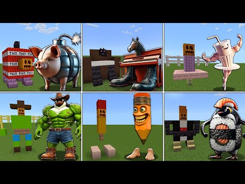 Italian Brainrot Meme AI Animals Addon in Minecraft PE!