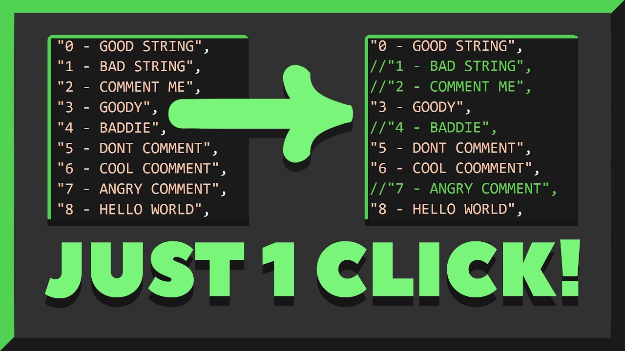 Comment Multiple Lines at Once (Visual Studio Programming Tricks)
