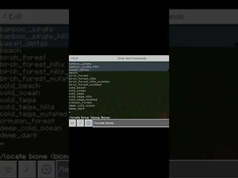Biome Finder In Minecraft #shorts #viral #minecraft #tranding #shortsvideo #mcpe