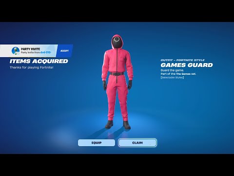 how to get the Squid Game skin for free