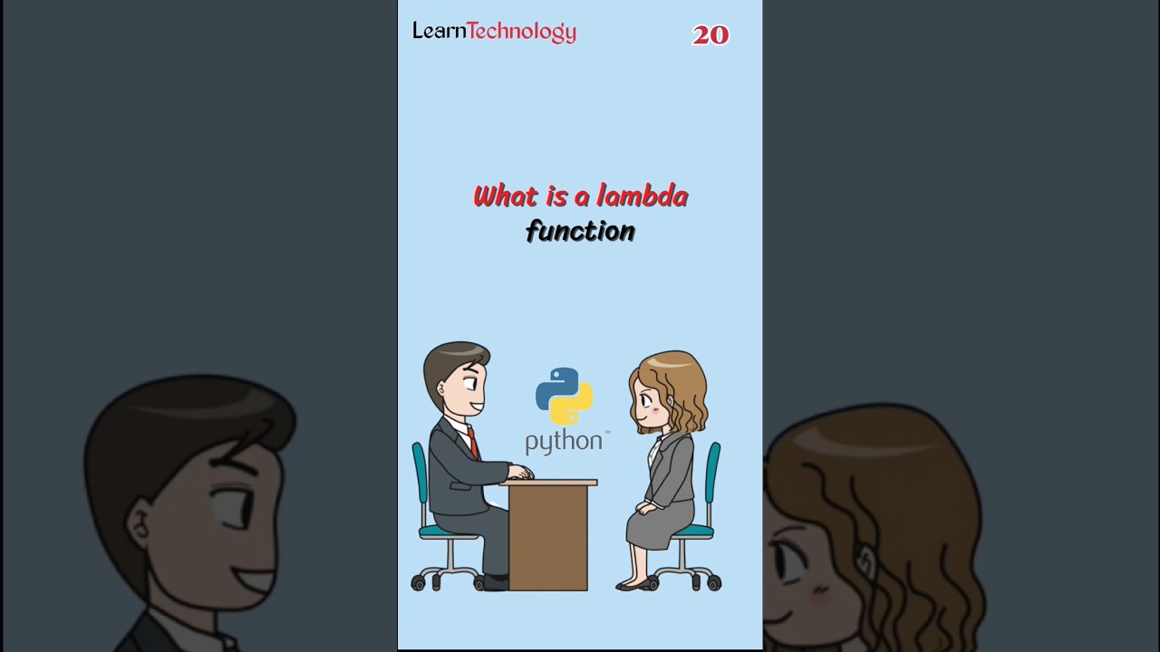 Lambda function in Python? #20 #python #interview #pythontutorial