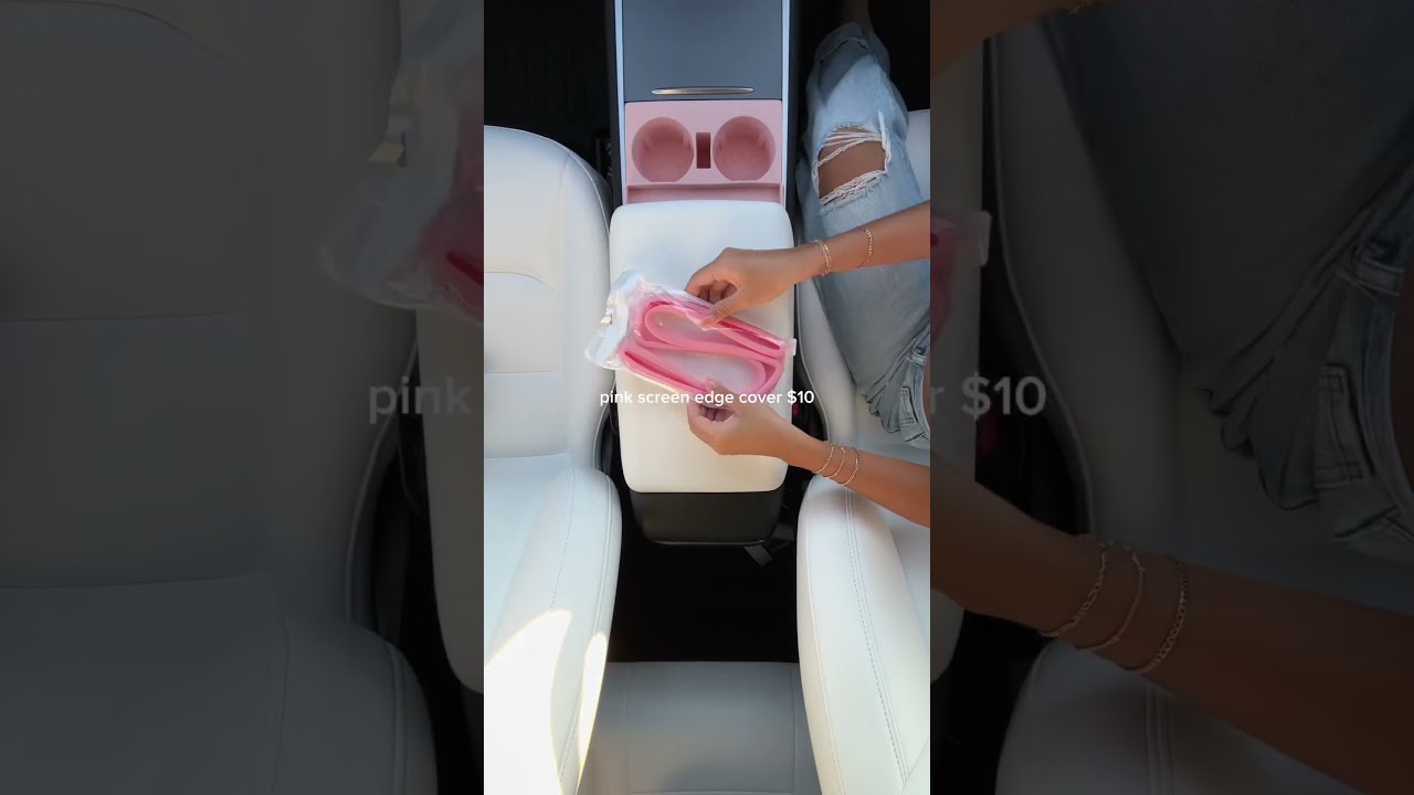 decorating my new car pink?! #dreamcar #tesla #teslamodely