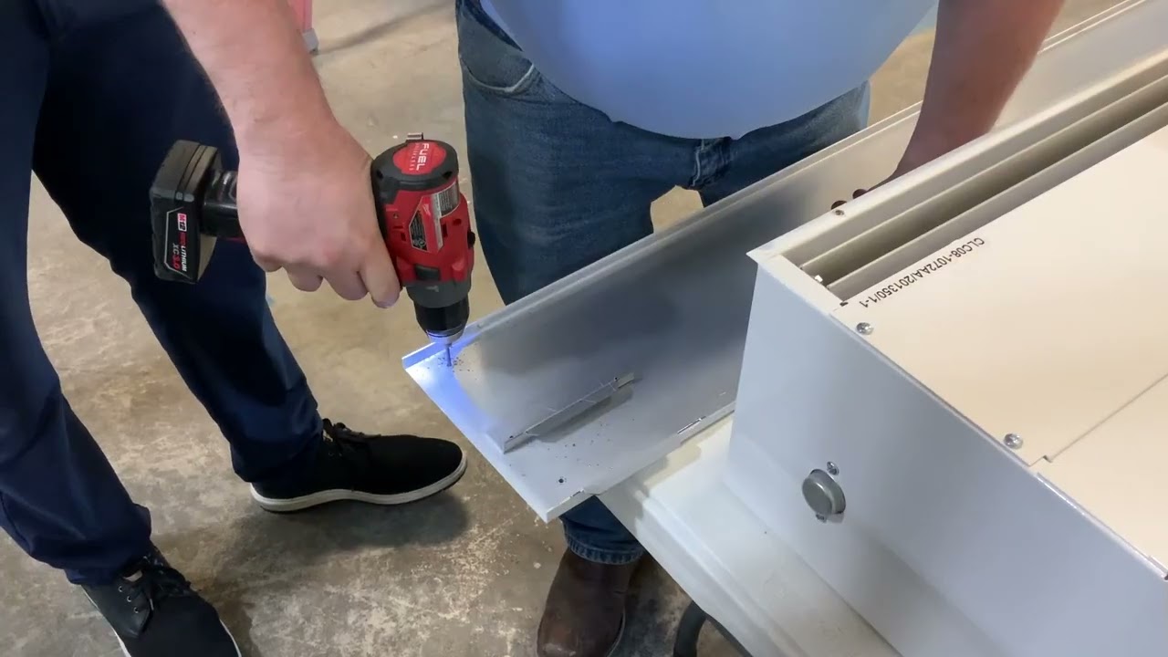 Berner Air Curtains - How to install the Berner Commercial Low Profile 8 Air Curtain