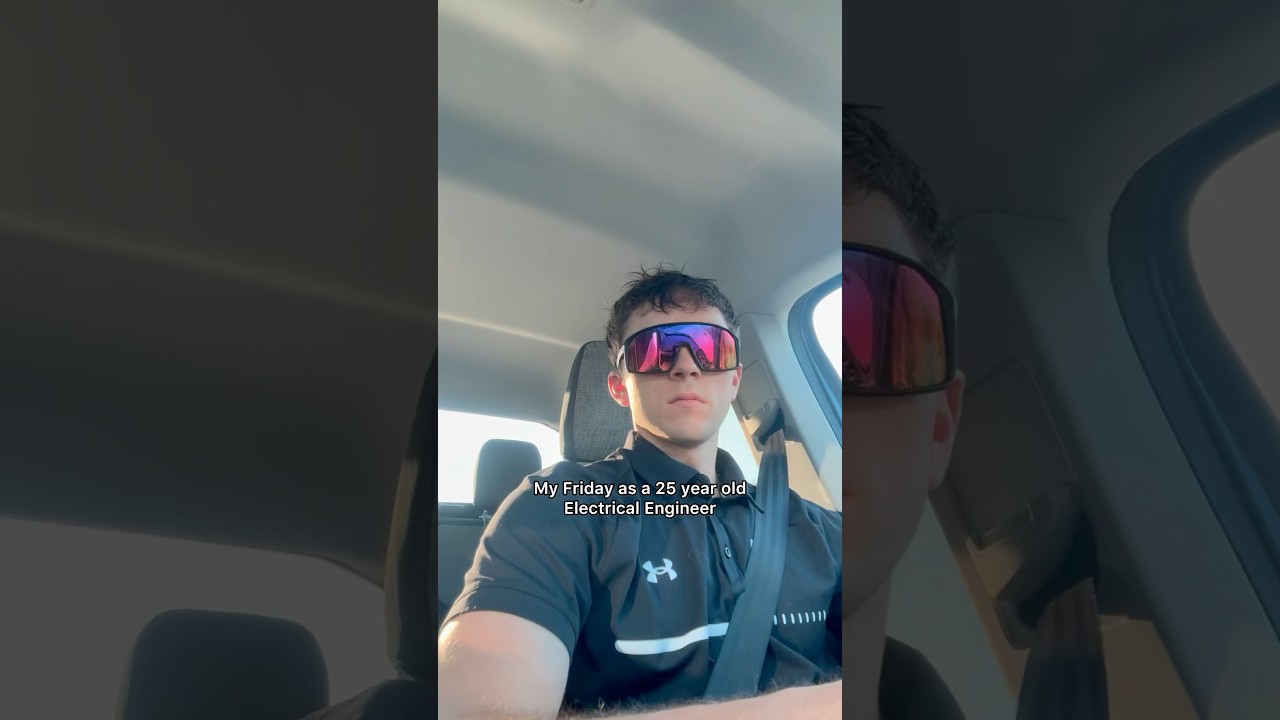 My Friday as a 25 year old electrical engineer #engineer #engineering #electricalengineer #9to5life