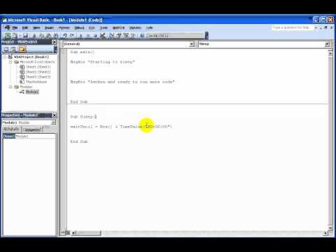 How to create a stopwatch with pause function in VBA?