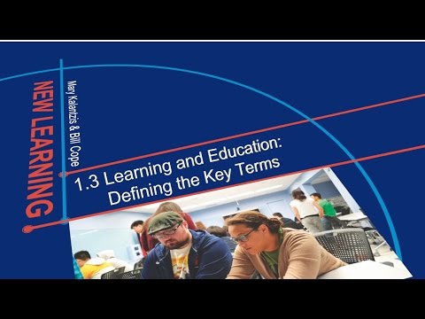 1.3 Learning and Education: Defining the Key Terms
