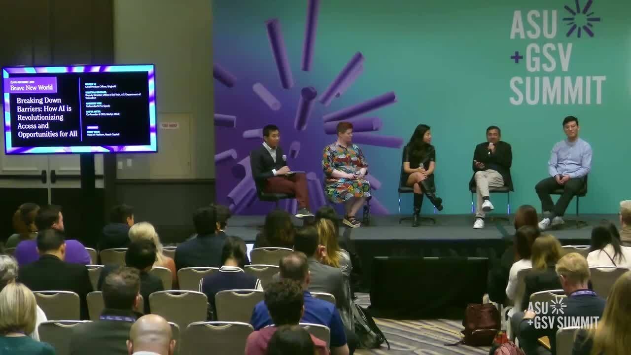 Breaking Down Barriers: How AI is Revolutionizing Access and Opportunities for All | ASU+GSV 2023