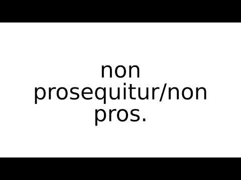 non prosequitur/non pros. #legal #term #terms #english #meaning #meanings #definition #definitions