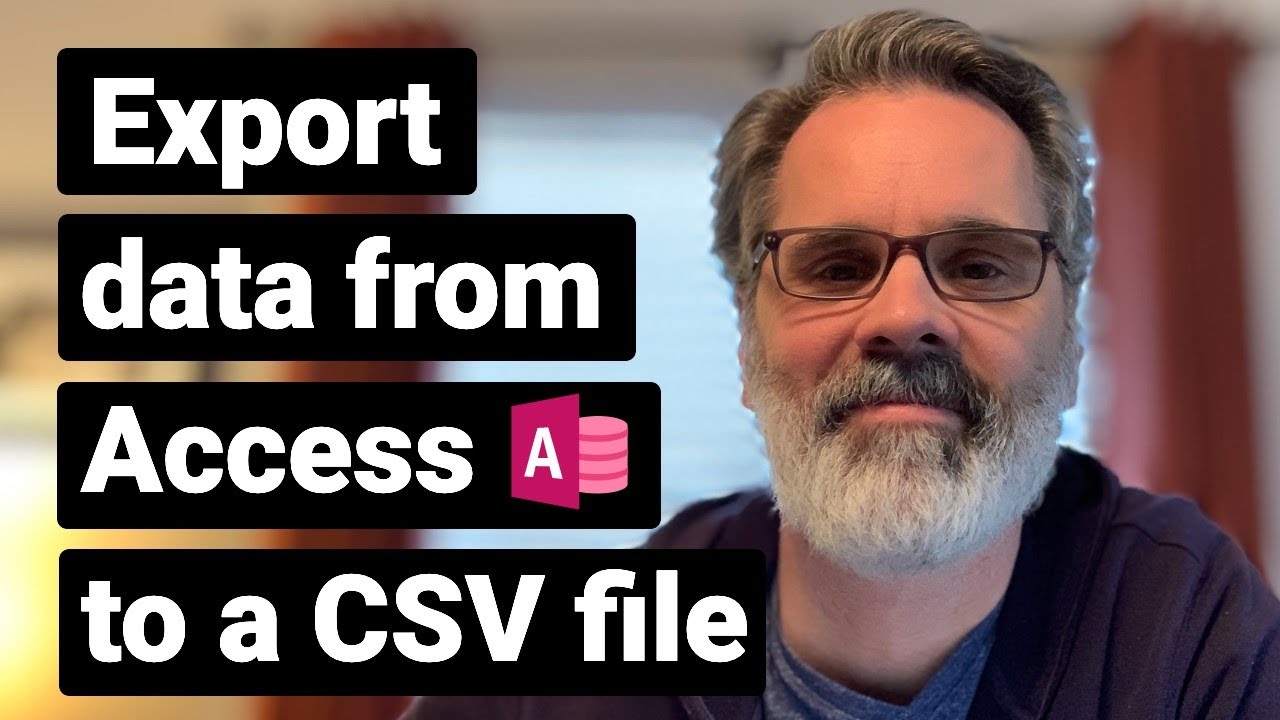Export Data from Access to a CSV File [VBA Programming]