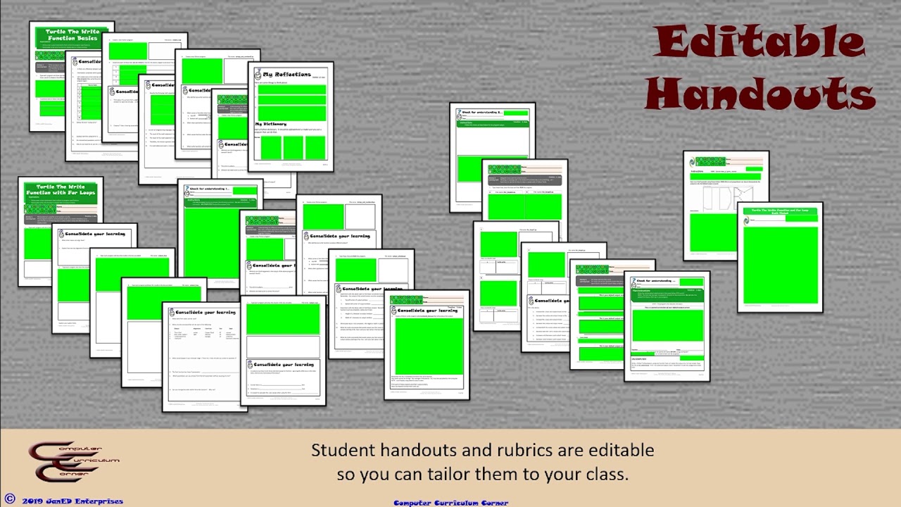 Turtle Write Function Unit 1 Preview Video