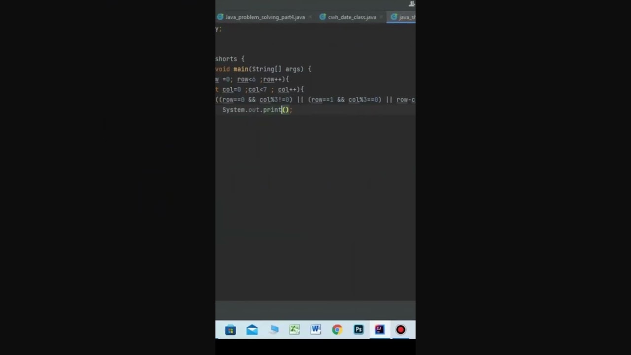 printing the heart using java #short #shorts #shortvideo #trending