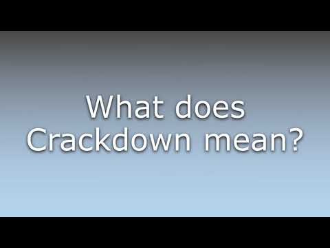 What does Crackdown mean?