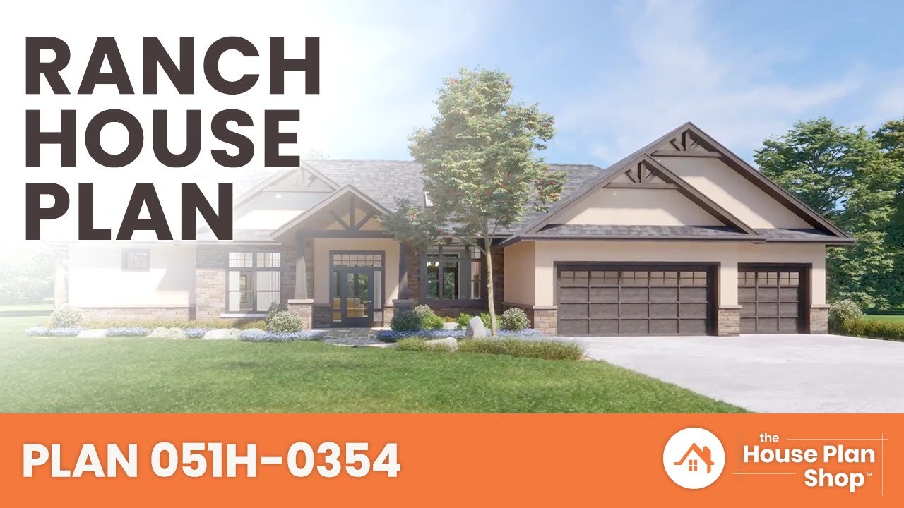 Ranch House Plan 051H-0354