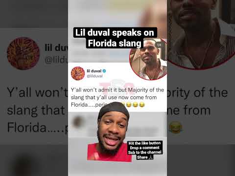 Lil duval says all the new slang 🗣️ came from Florida 🤨 #lilduval #trending #slangs