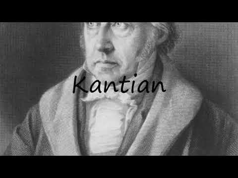 How to Pronounce Kantian?