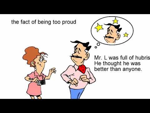 hubris meaning | Vocabulary for Kids | Children's Dictionary | Learn English Vocabulary