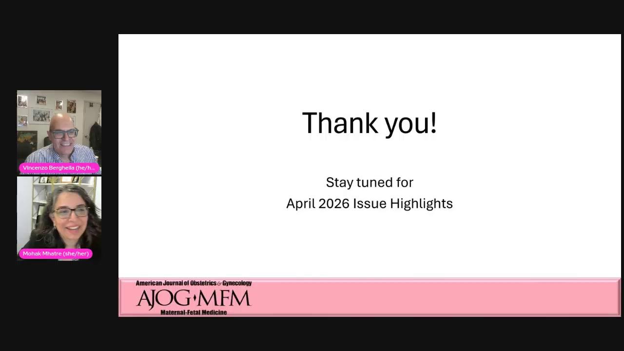AJOG MFM Update for March 2026
