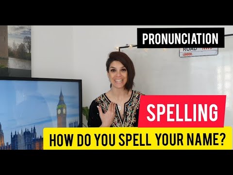 Learn English: Pronunciation - Spelling: HOW do you SPELL your NAME?