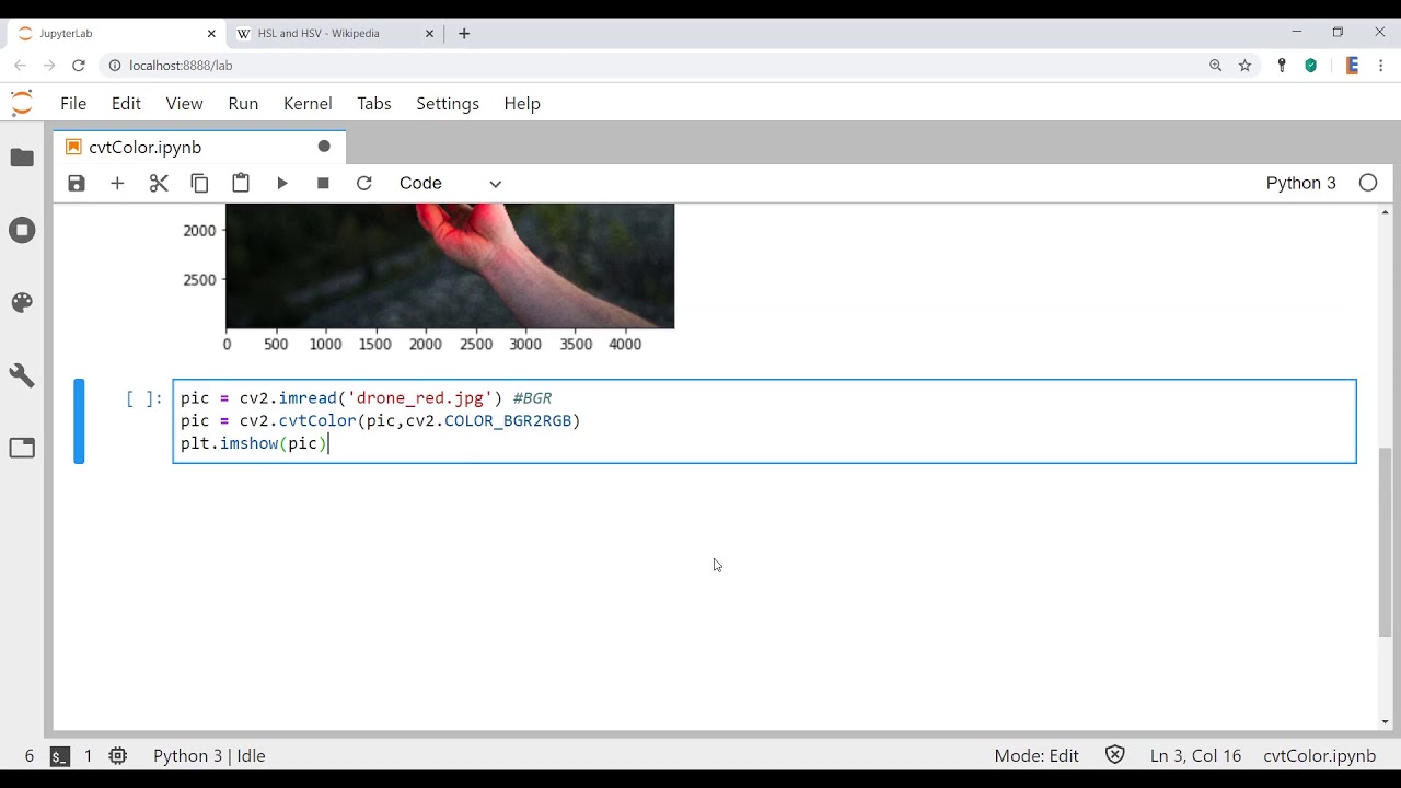 OpenCV - Convert BGR Image to HSL and HSV
