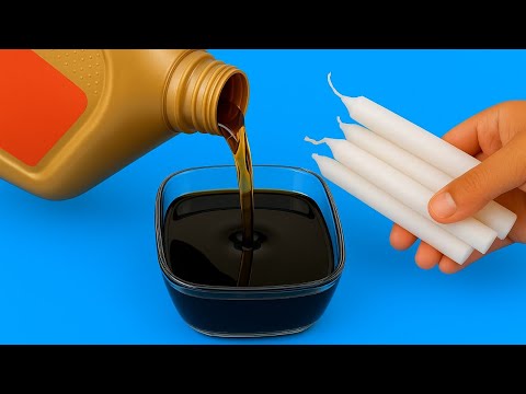 Mix CANDLE WAX and used motor oil and see the trick no one told you about!
