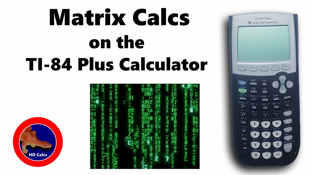 How to do Matrix calculations on the Texas Instruments TI-84 Plus Graphing Calculator