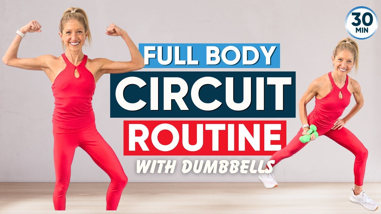Full Body Circuit Routine with Dumbbells For Strong Bones