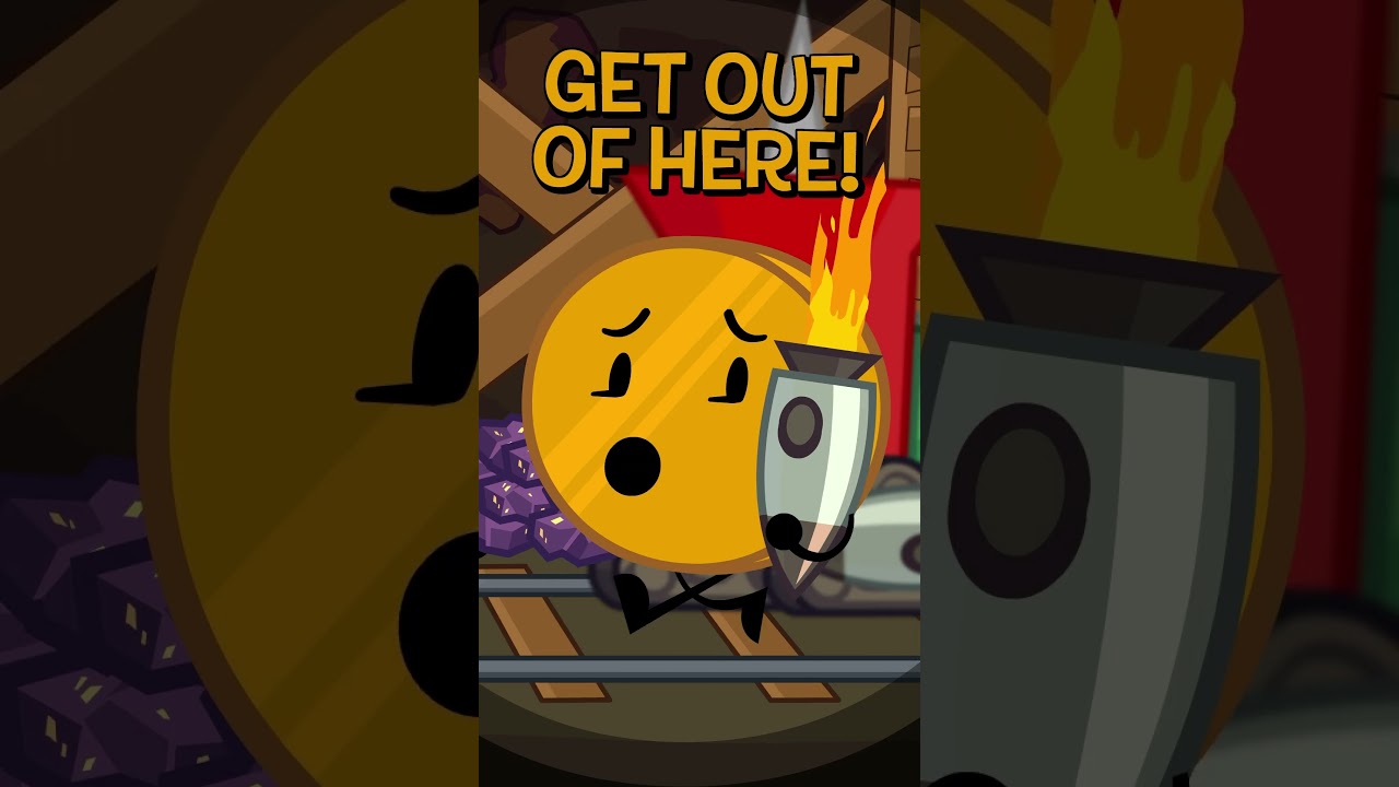 Coiny & Pin VS. Evil Leafy #bfdi