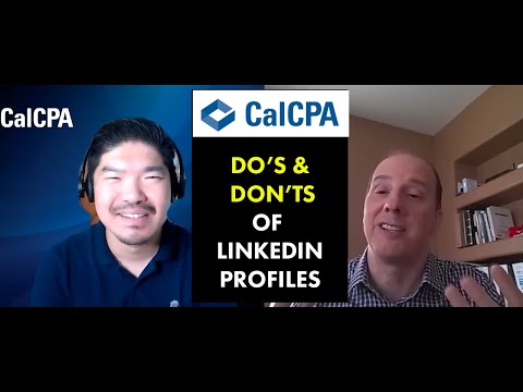 CalCPA Student Video Series: Do's and Don'ts of LinkedIn Profiles