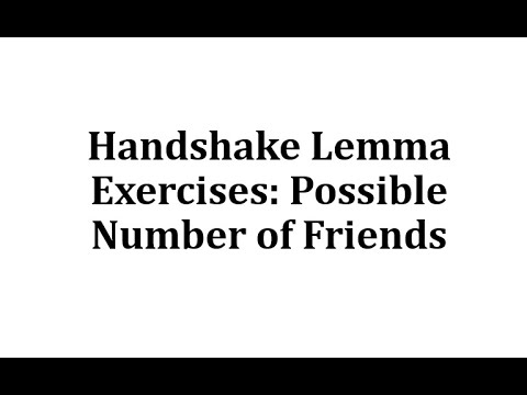 Handshake Lemma Exercises: Possible Number of Friends | Math Help from ...