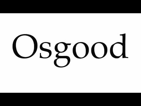 How to Pronounce Osgood