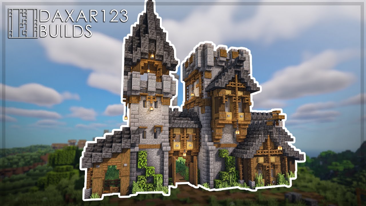 Gatehouse in Minecraft | TUTORIAL | HOW to MAKE a Minecraft Base / Fort ...