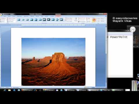 How to Crop Pictures in Word, Excel, and PowerPoint 2007 & 2010 Step By ...