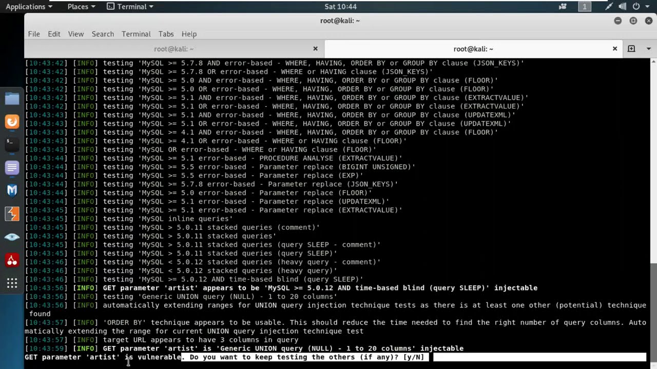 Ethical Hacking Course - SQL Injection