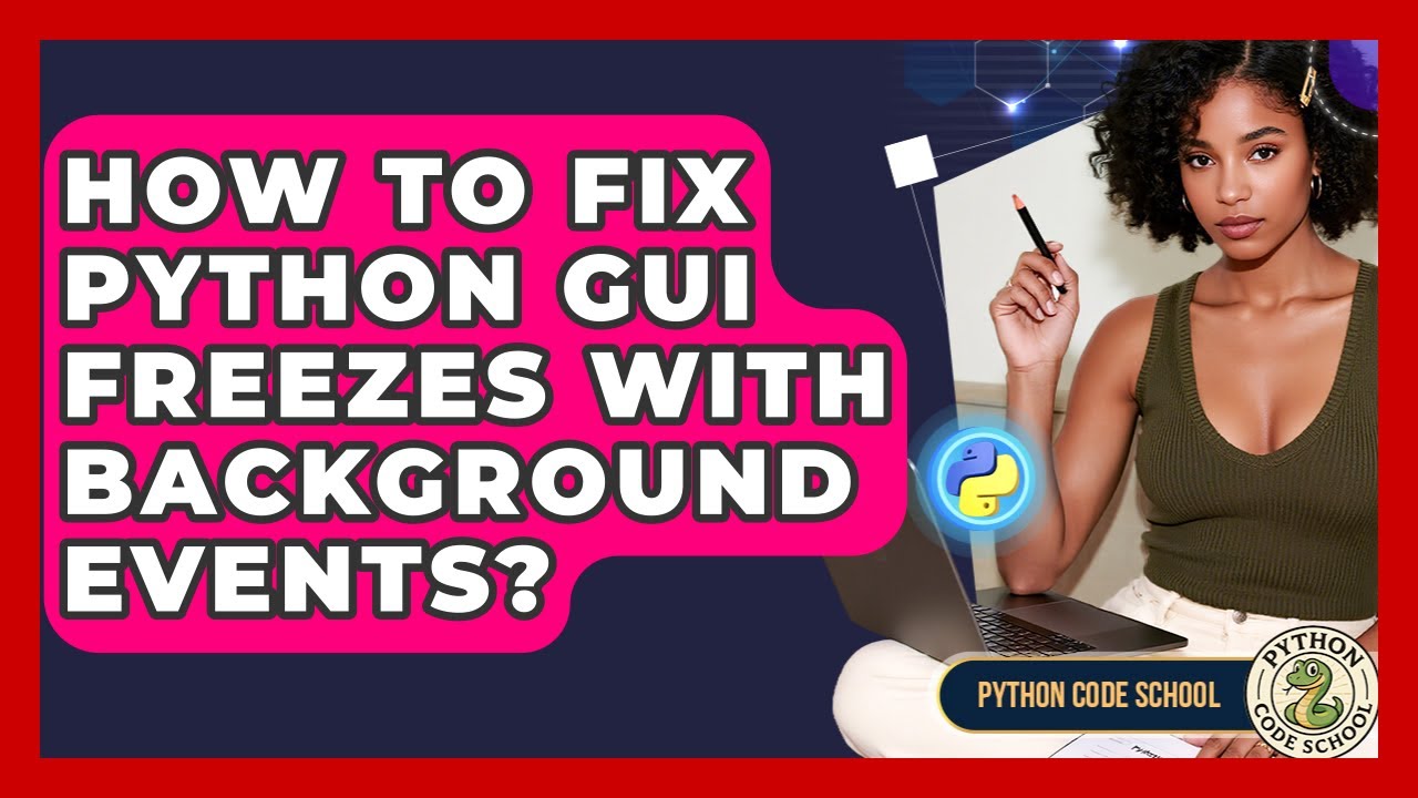 How To Fix Python GUI Freezes With Background Events? - Python Code School