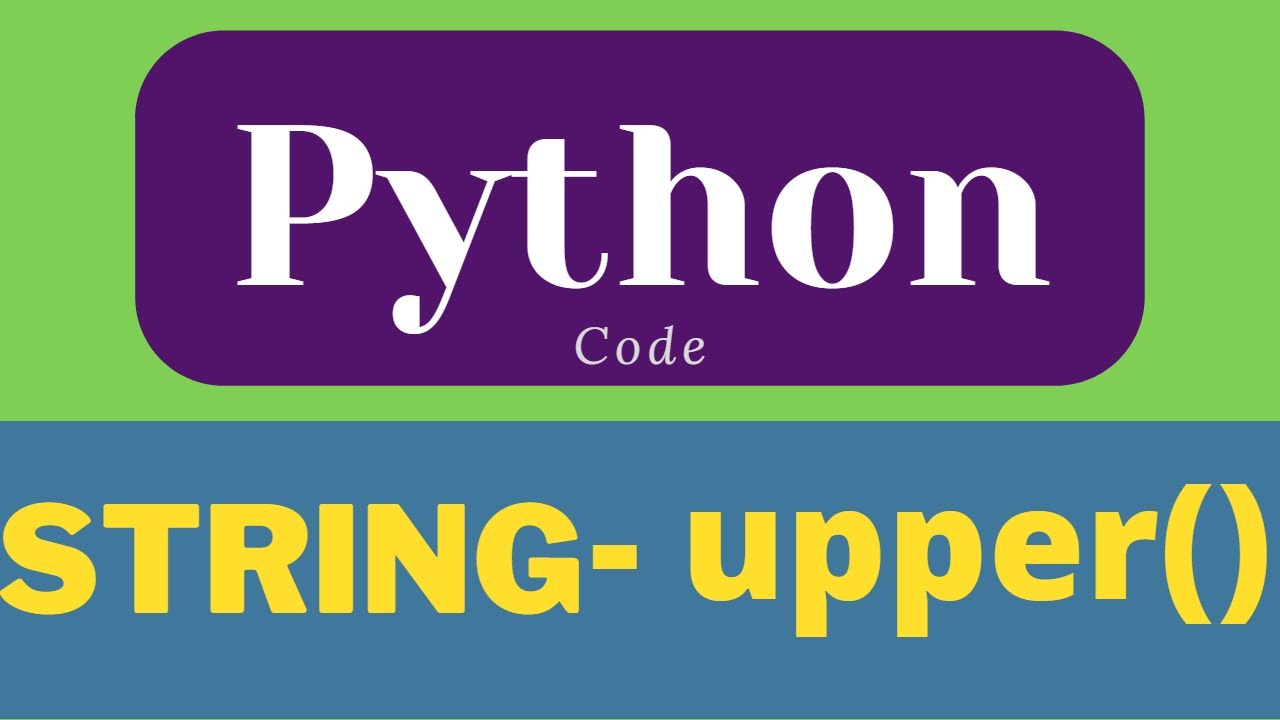 string in python | upper() |  In-Build Function in Python | Python String #shorts  #python #ytshorts